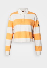 Napapijri GROBER - Strickpullover - white/orange/weiß - Zalando