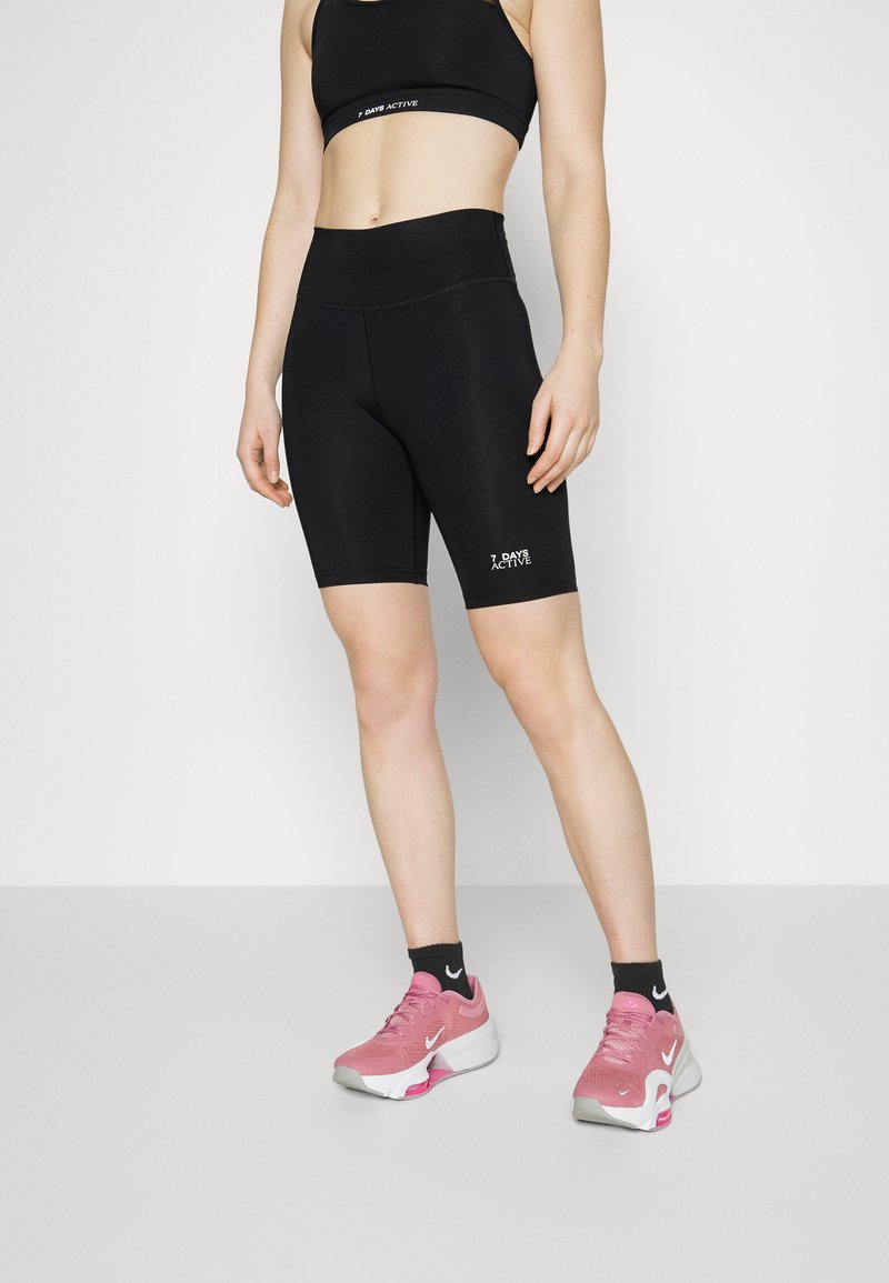 7 DAYS Active BIKE SHORTS - Tights - black/svart - Zalando.se