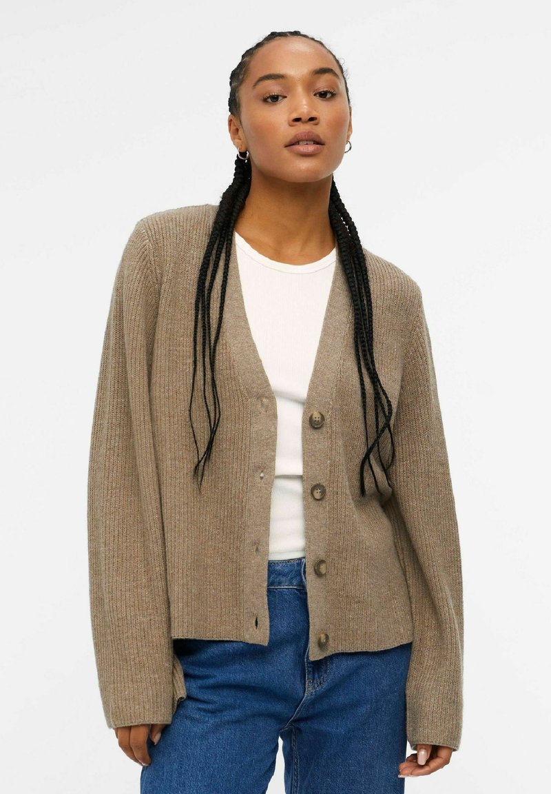Object Cardigan - fossil/beige - Zalando.dk