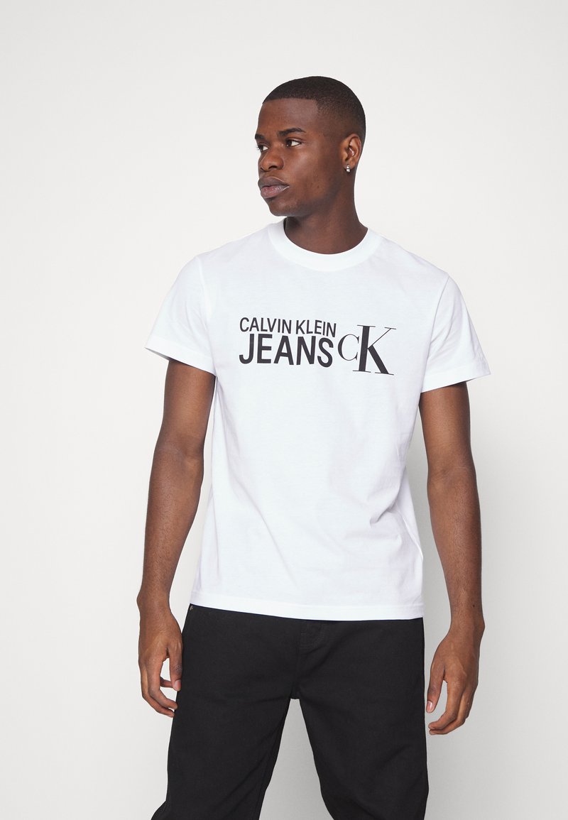 Calvin Klein Jeans Seasonal Institutional Tee T Shirt Print Bright