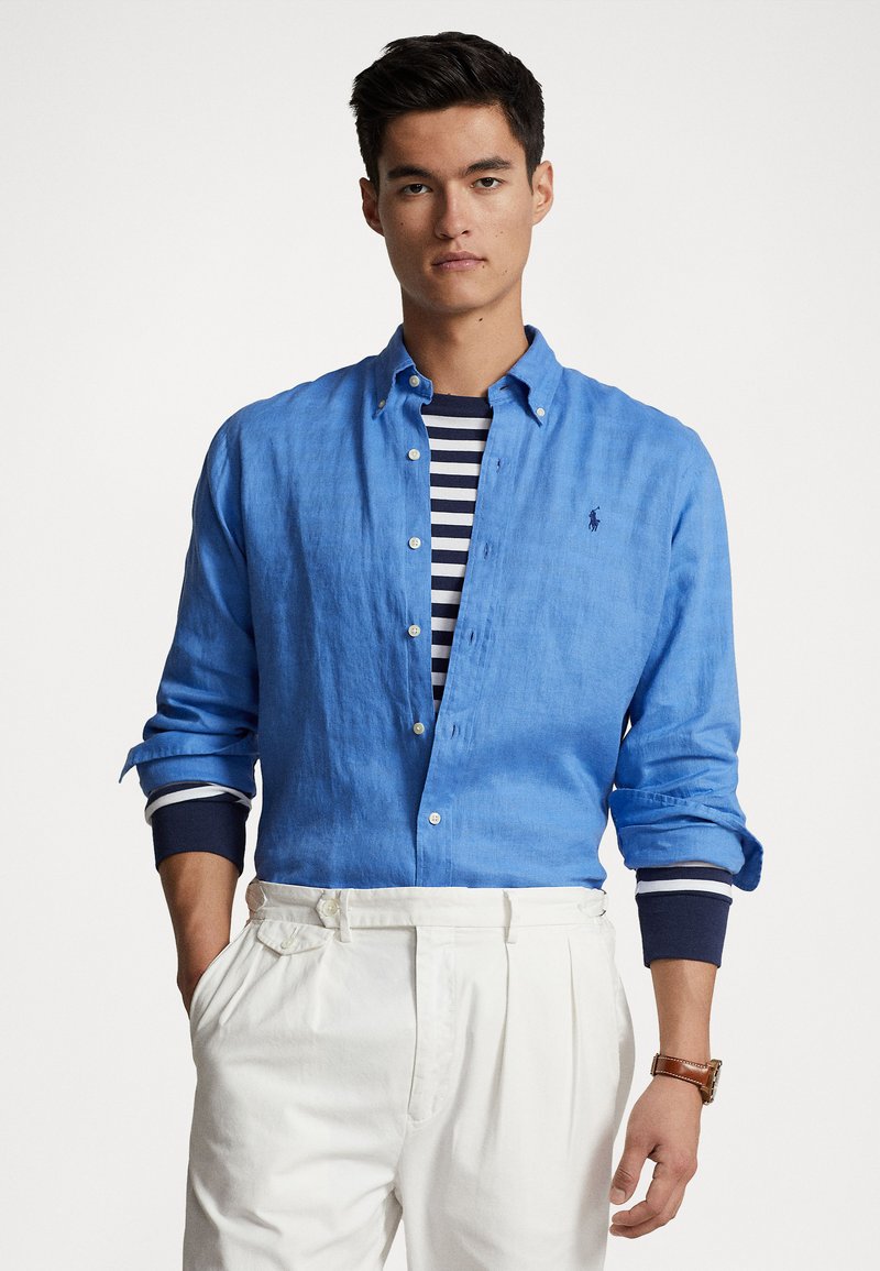 Polo Ralph Lauren LONG SLEEVE SPORT SHIRT - Shirt - summer blue/blue ...