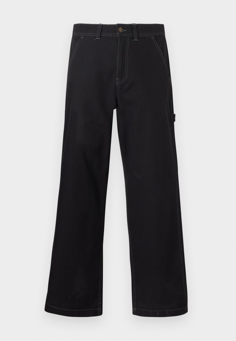 Timberland WASHED DUCK CARPENTER PANT - Trousers - black - Zalando.co.uk