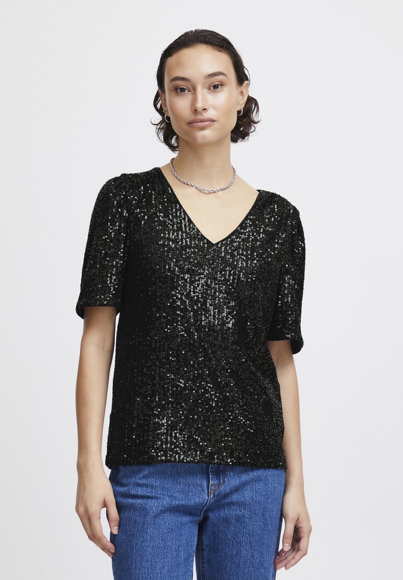 ICHI FAUCI - Blouse - black - Zalando.ie