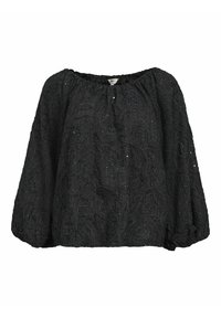 Object PAILLETTEN - Blouse - black - Zalando
