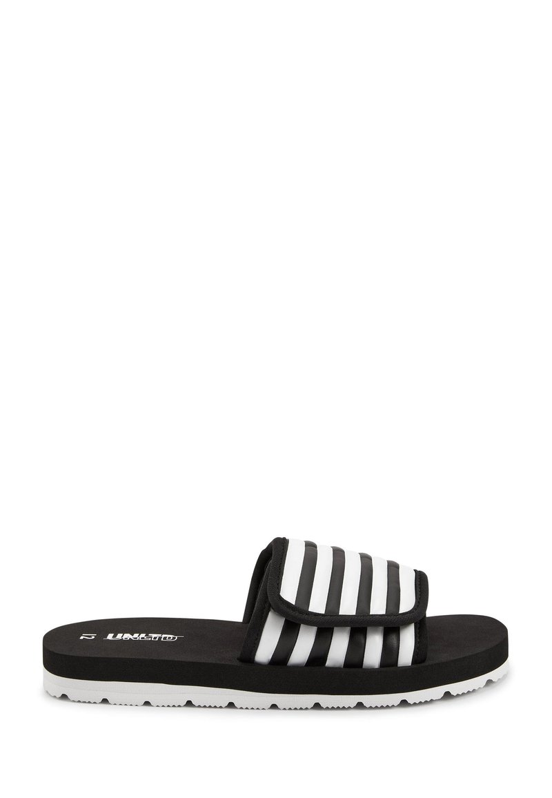 Next SLIDERS - Clogs - black white/schwarz - Zalando.de