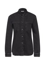 Street One Denim jacket - schwarz/black denim - Zalando