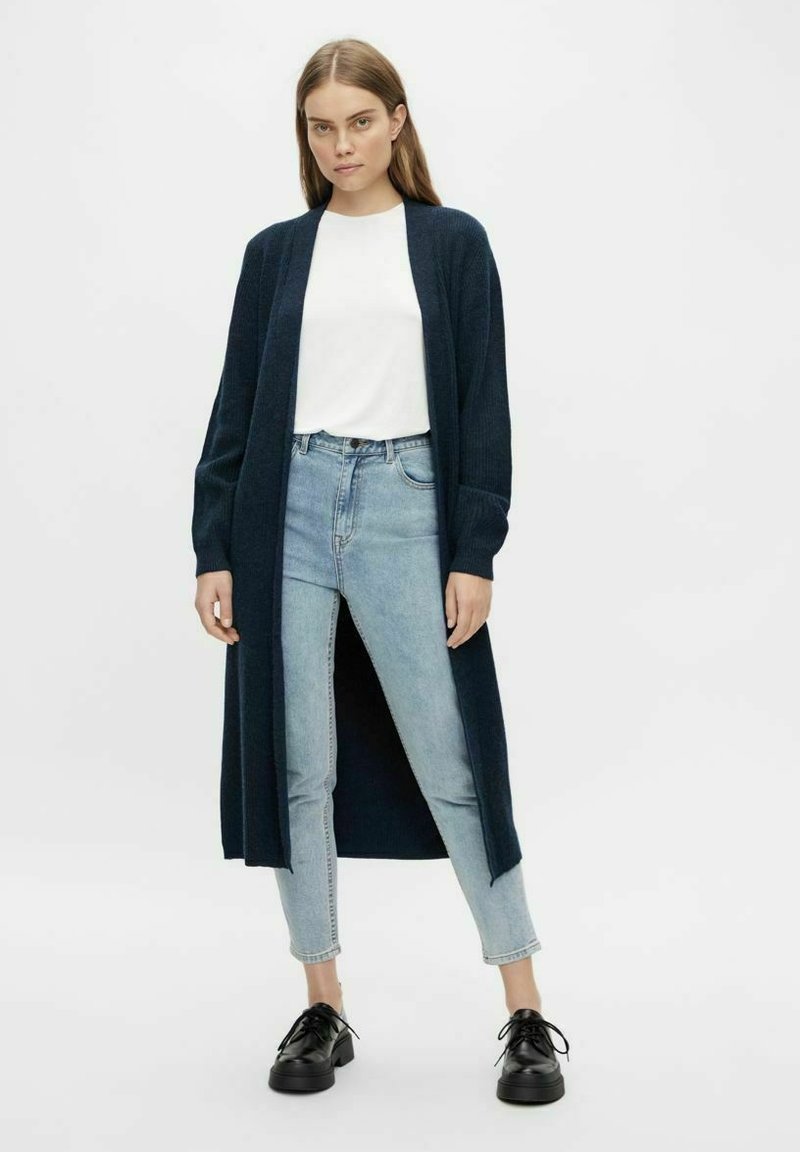 Object OBJMALENA LONG CARDIGAN - Cardigan - sky captain/dark blue ...