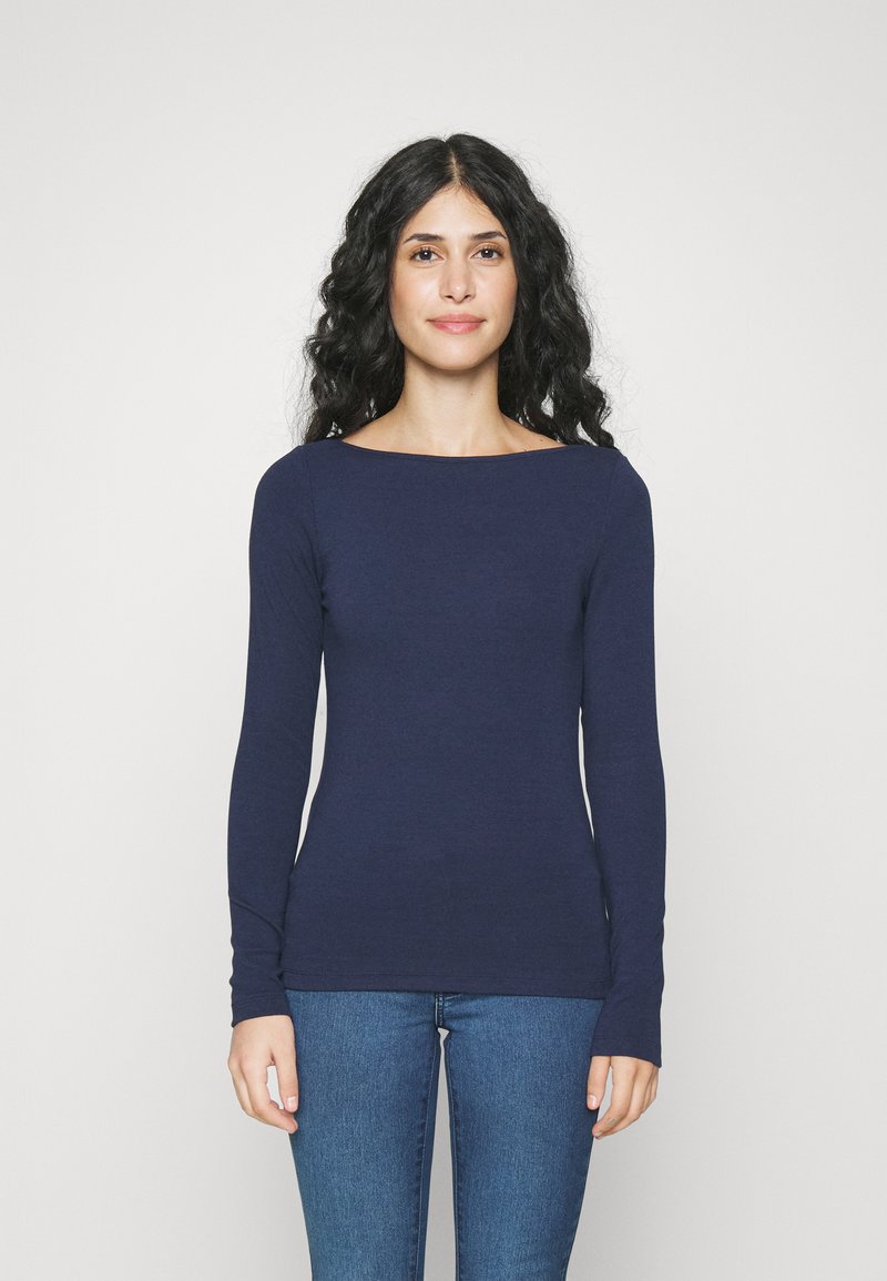 GAP Petite BATEAU - Camiseta de manga larga - navy uniform/azul marino - Zalando.es