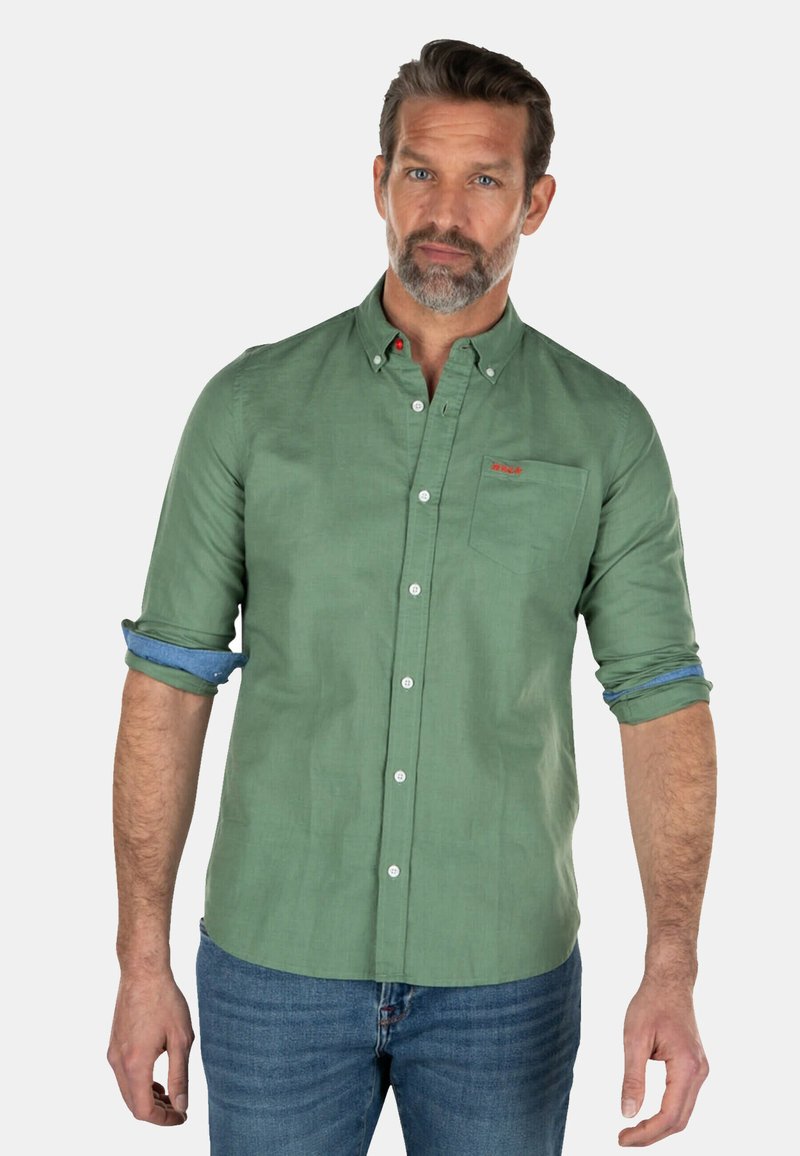 NZA New Zealand Auckland TUAI MIT BUTTON - Shirt - grün/green - Zalando