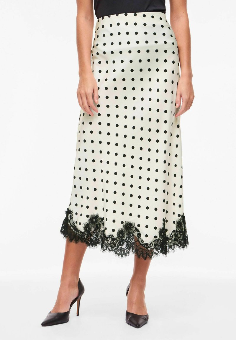 VILA VIDOTA - A-snit nederdel - birch/hvid - Zalando.dk