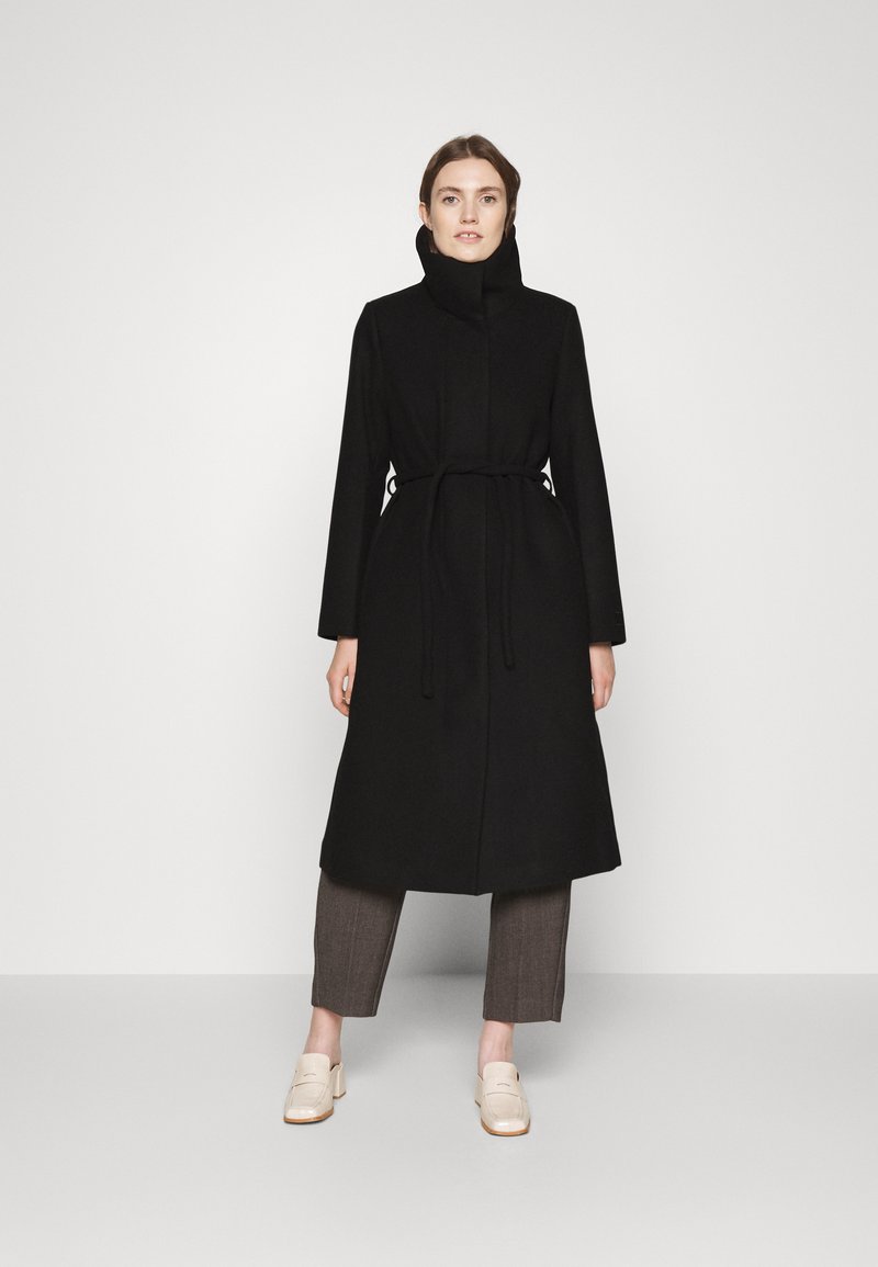 InWear MING FUNNEL COAT - Klasikinis paltas - black/juoda - Zalando.lt
