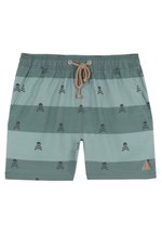 Scalpers WITH STRIPES AND SKULLS - Swimming trunks - khaki - Zalando