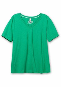 Sheego Basic T-shirt - blattgrün/green - Zalando