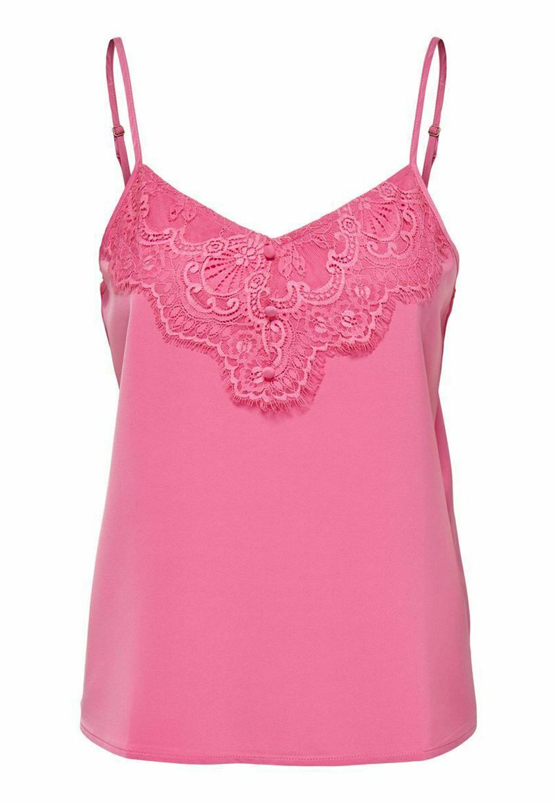 JDY SISI SINGLET WVN - Top - pink power/rosa - Zalando.at