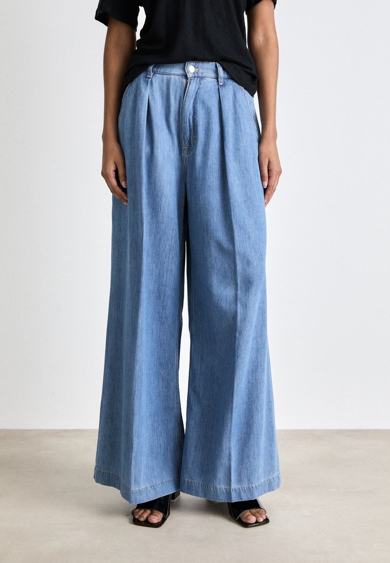 BOSS WIDE LEG - Jeans Relaxed Fit - turquoise/aqua/blue denim - Zalando.de