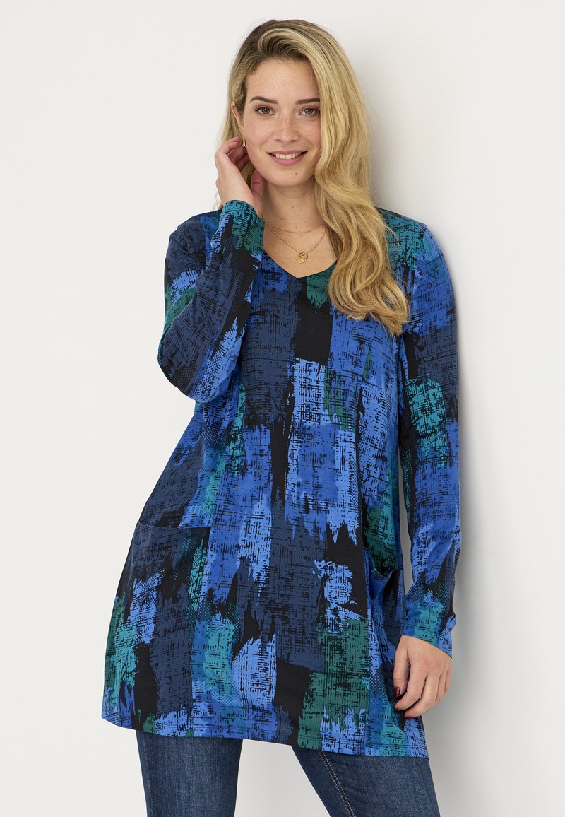 Cellbes of Sweden PATTERNED - Tuniek - black blue patterned/blauw ...
