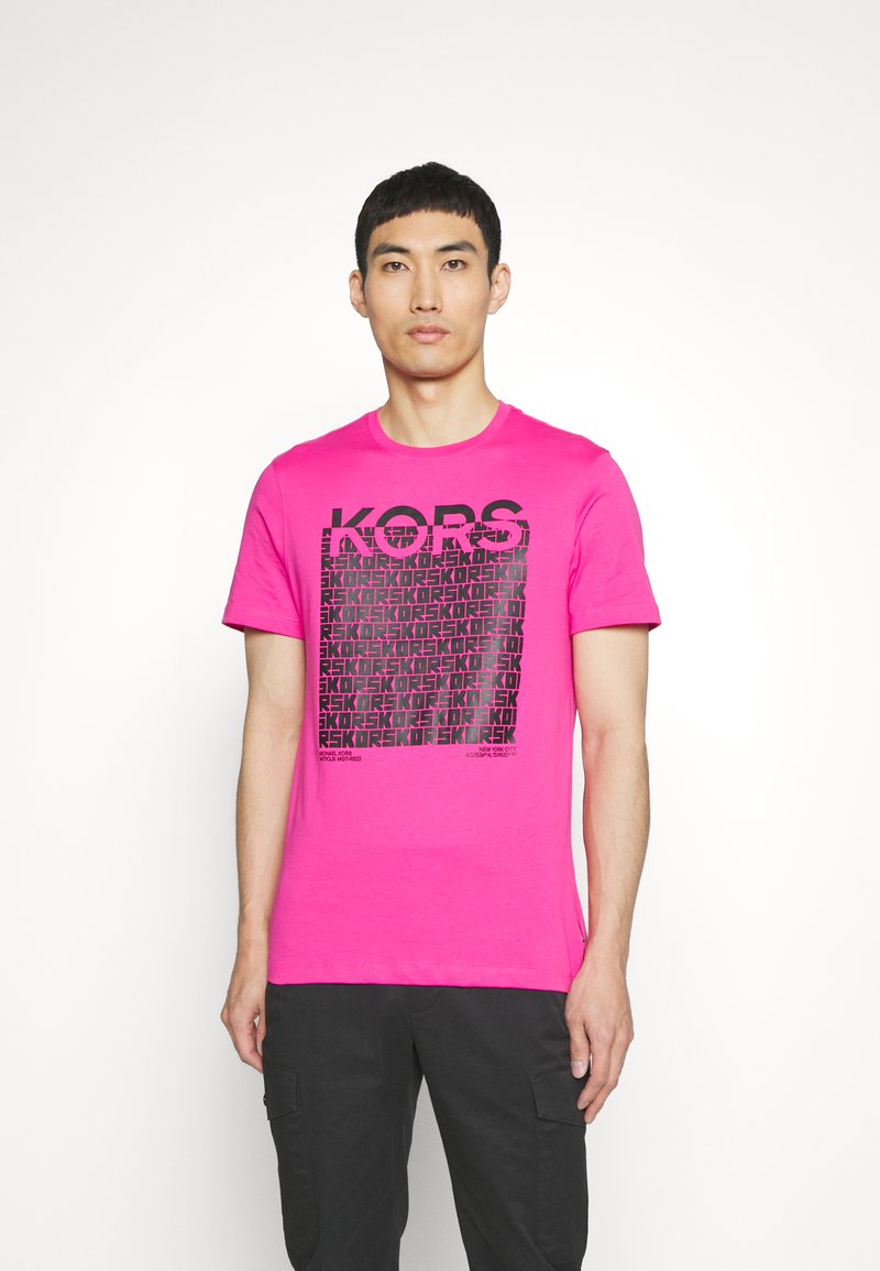 Michael Kors BLOCK CUBE TEE - Camiseta estampada - cerise/rosa - Zalando.es