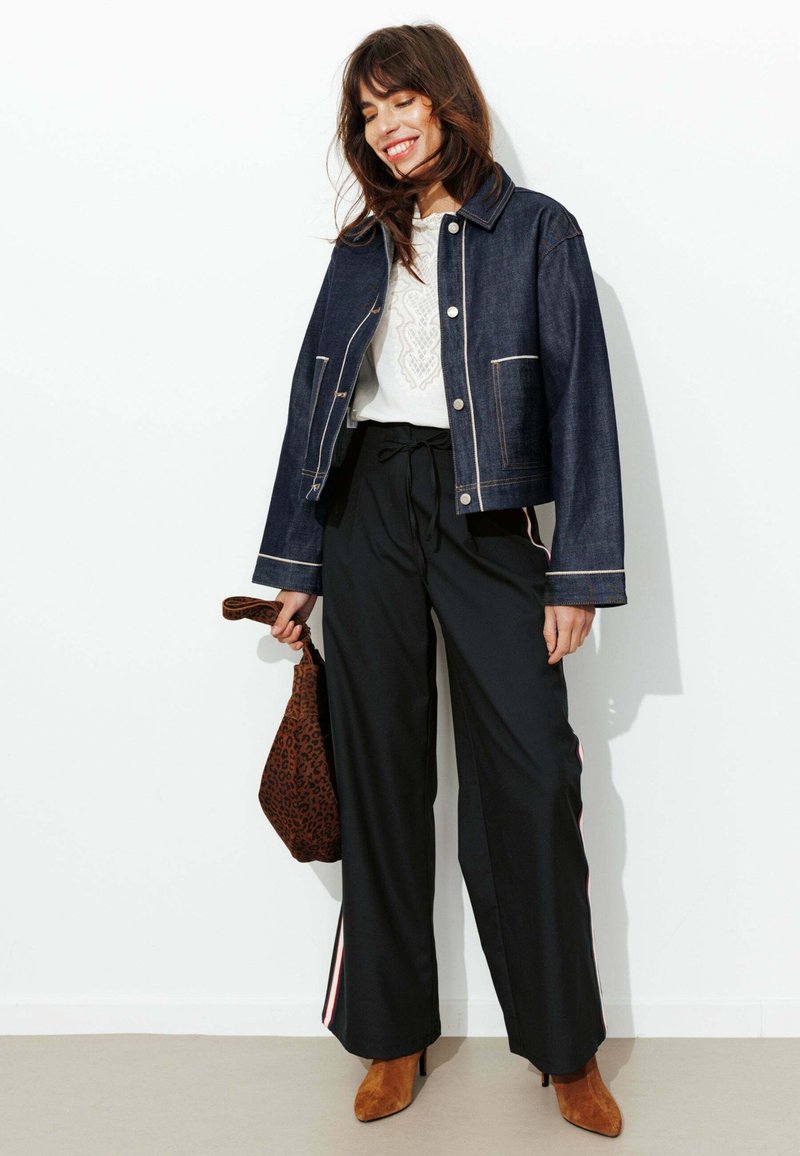 Promod Pantalon classique - marine/bleu roi - ZALANDO.FR