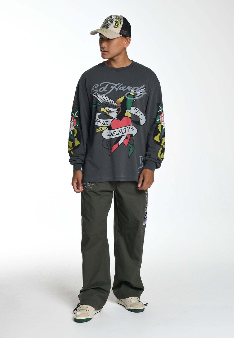 Ed Hardy SIDE-SNAKE-SKULL TECH - Trainingsbroek - green/groen - Zalando.nl