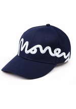 Money Clothing BIG SIG MONEY BASEBALL CAP - Cap - navy white/dark blue ...