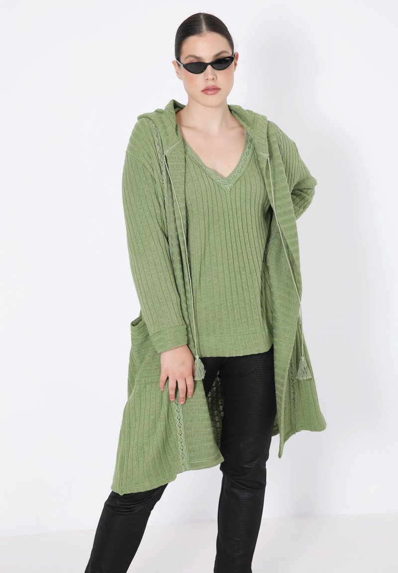 Jean Marc Philippe COTE 6/2 - Strickjacke - vert/hellgrün - Zalando.de