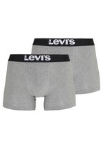 Levi's® SOLID BASIC BOXER 2 PACK - Culotte - middle grey melange/grigio ...