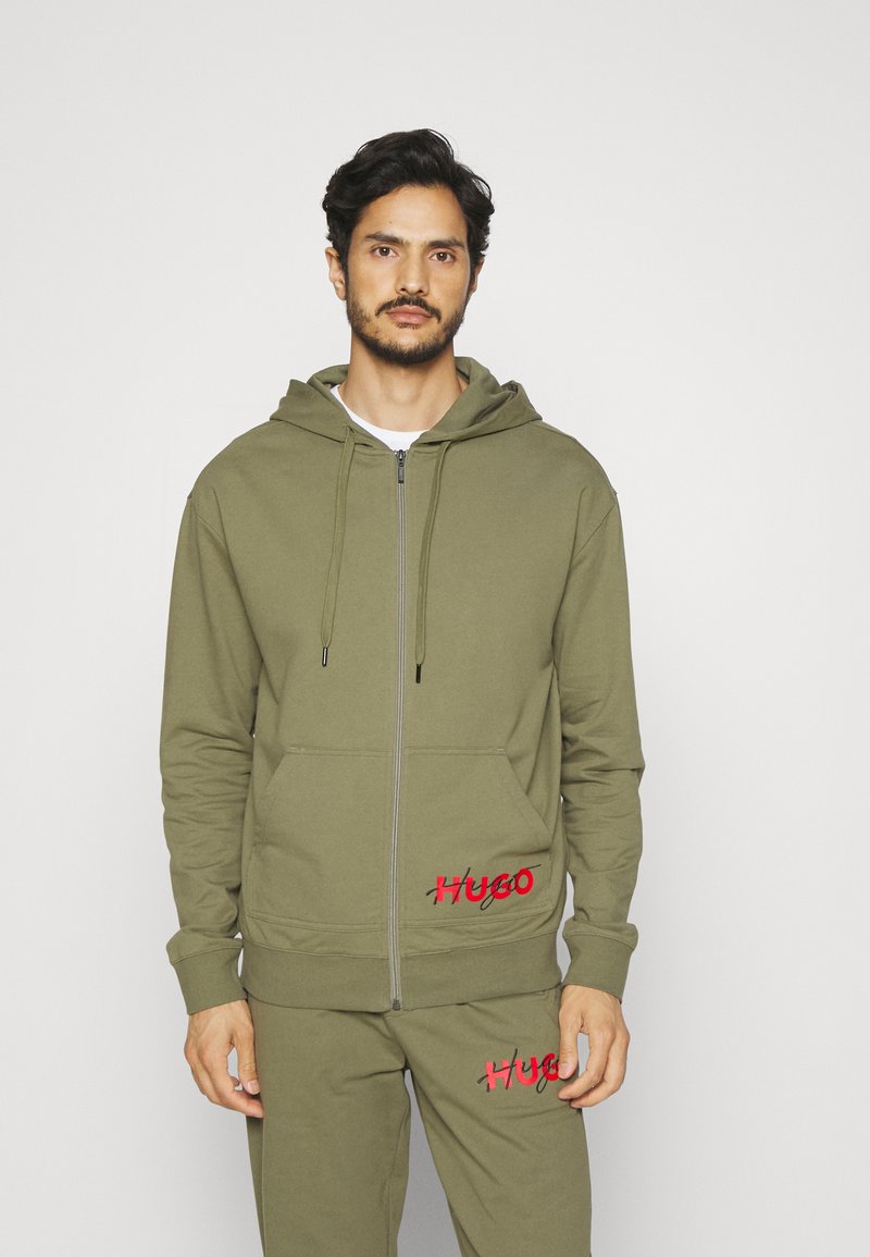 HUGO COMBINED JACKETHOOD - Sweatjacke - open green/grün - Zalando.at