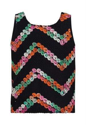 4funkyflavours CHERISH THE DAY WITH FLOWER PATTERN - Top - blue/blau - Zalando.at