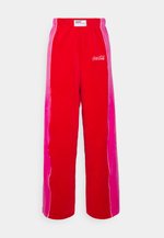 Local Heroes COCA COLA PANTS - Tracksuit bottoms - pink/red/pink ...