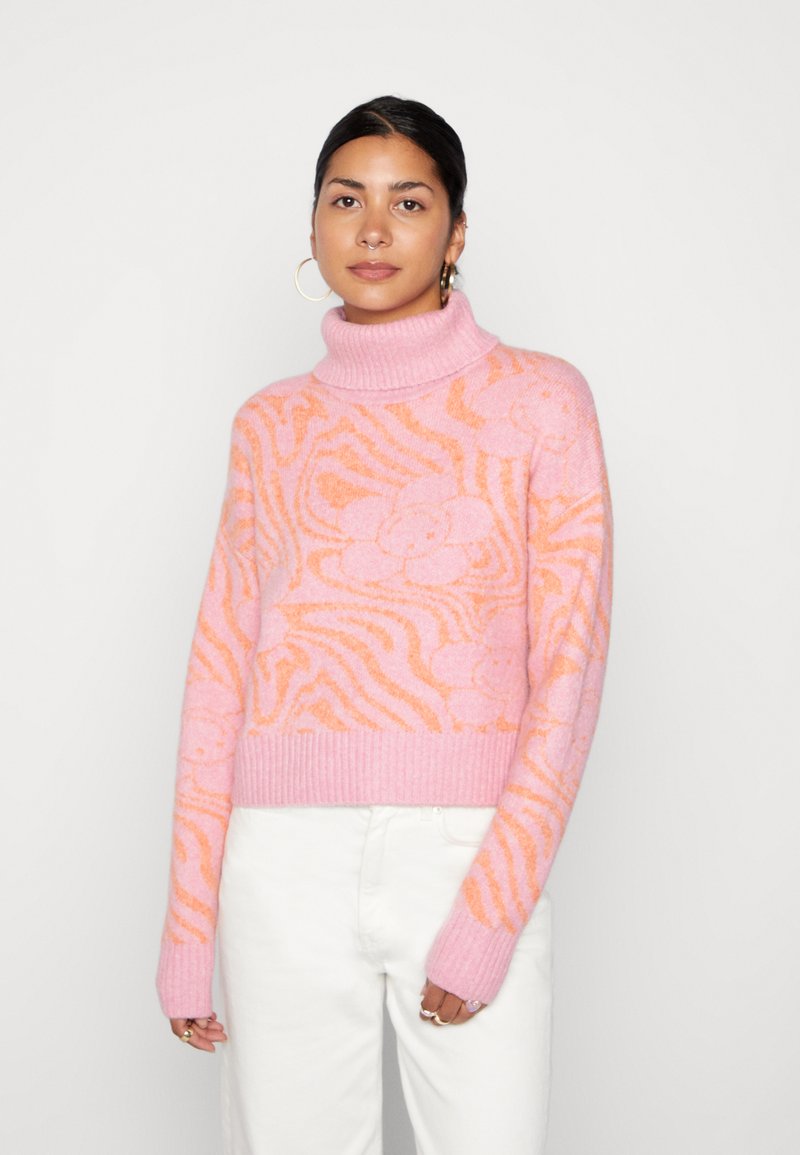 Cotton On INTARSIA ROLL NECK PULLOVER - Strickpullover - pink - Zalando.de