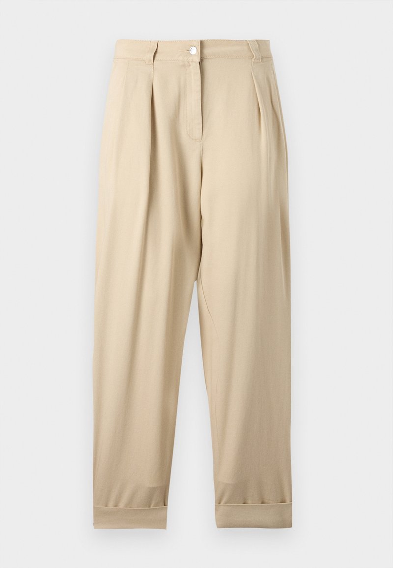 BOSS TIMBAT - Tygbyxor - open beige/beige - Zalando.se