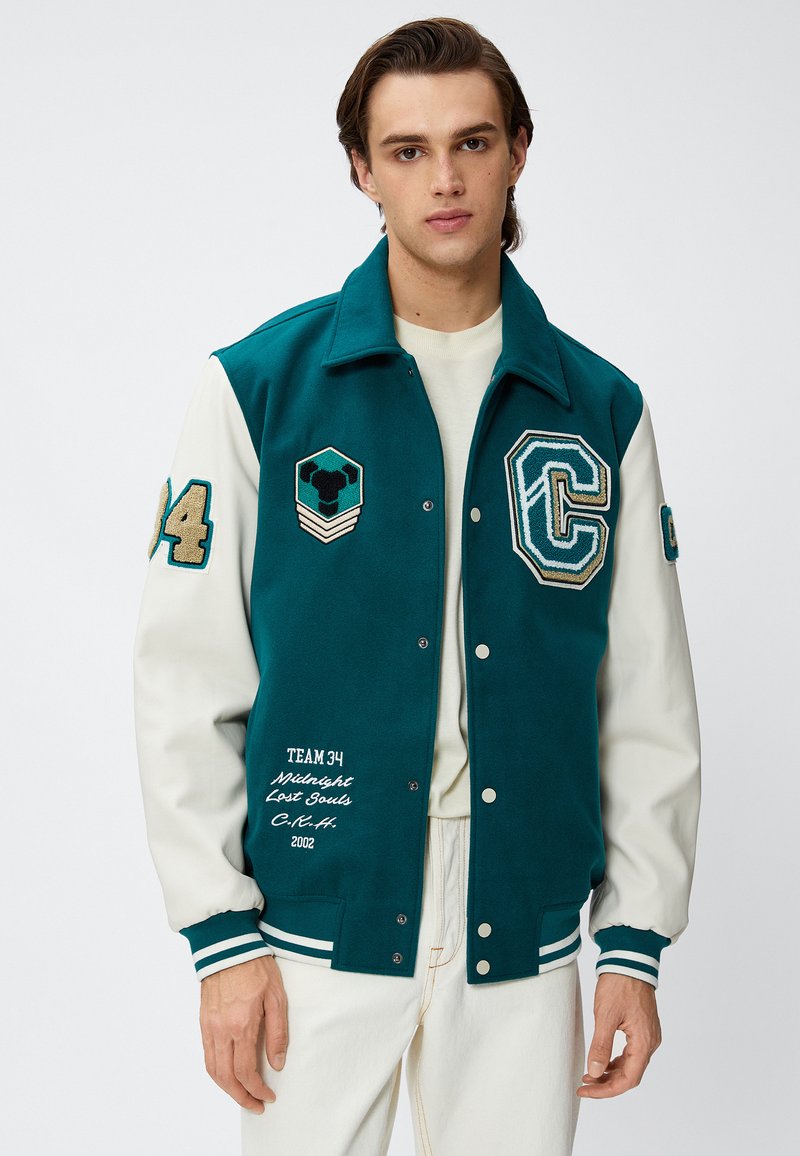 Koton CLASSIC EMBROIDERED POCKET DETAIL SNAP BUTTONED VARSITY ...