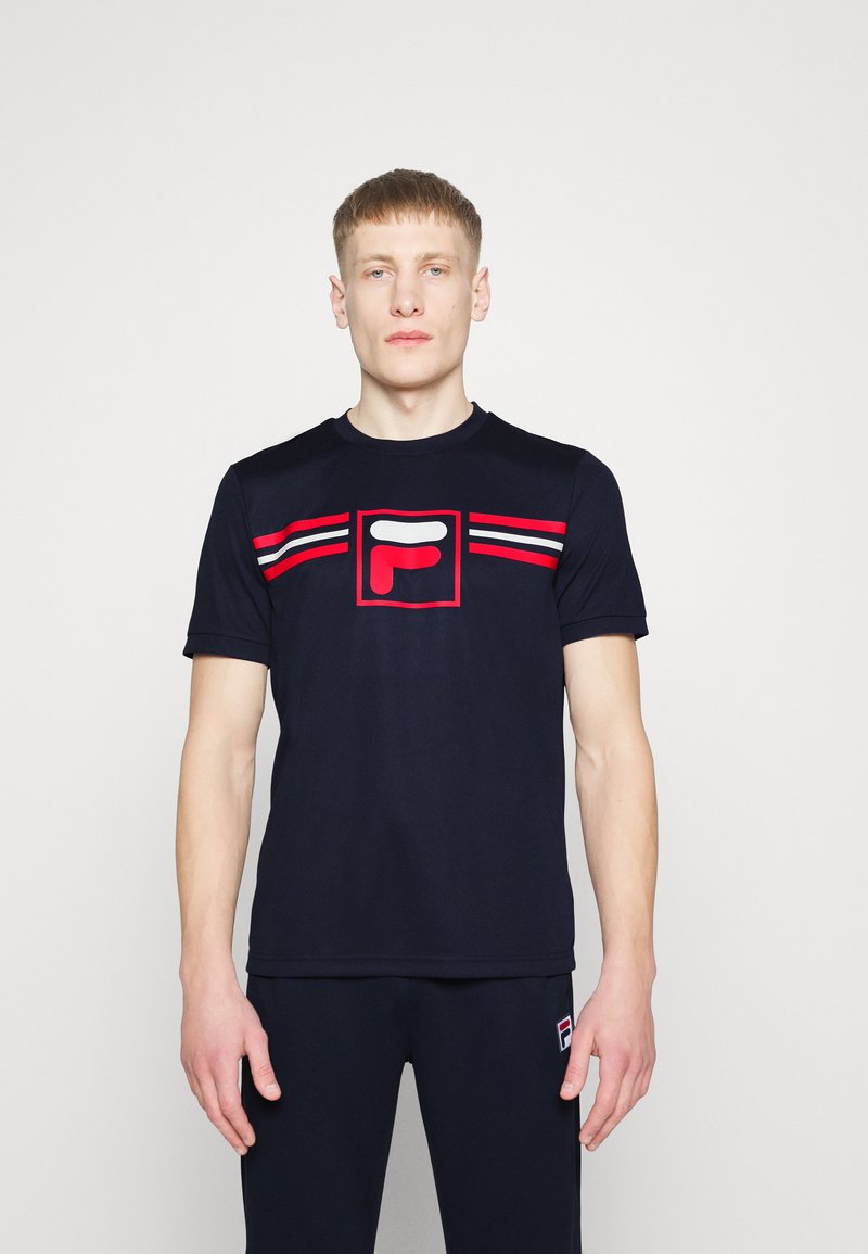 Fila OSCAR - Sport T-Shirt - navy/dunkelblau - Zalando.de