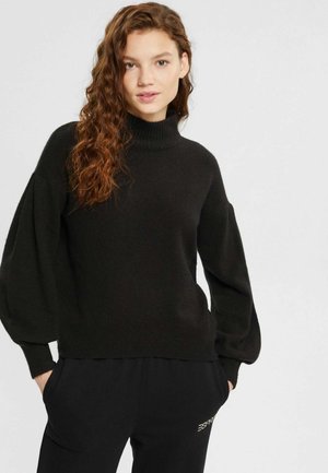 Nümph NUDAYA NOOS - Strickpullover - caviar/schwarz - Zalando.ch