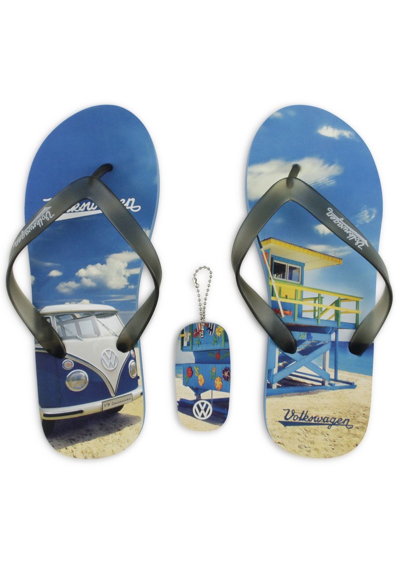 VW Collection by BRISA BULLI BUS - Slippers - blau/blue - Zalando.de