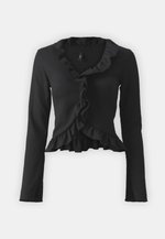 ONLY ONLHILLERY RUFFLE - Vest - black/zwart - Zalando.nl