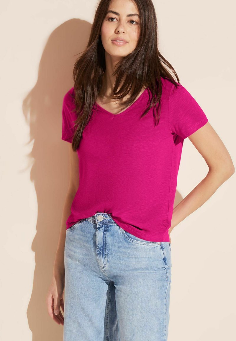 Street One MELANGE - T-shirt basic - pink/gemêleerd roze - Zalando.nl