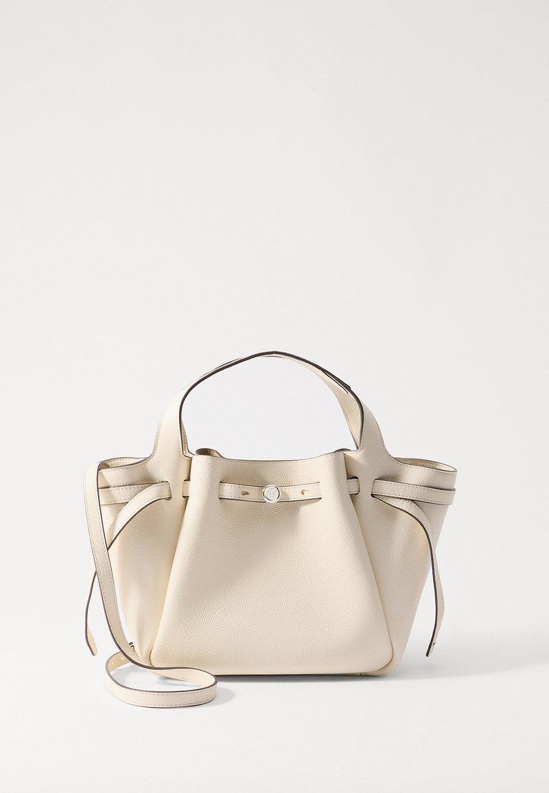 Tory Burch ROMY PEBBLED - Handbag - light cream/off-white - Zalando.ie