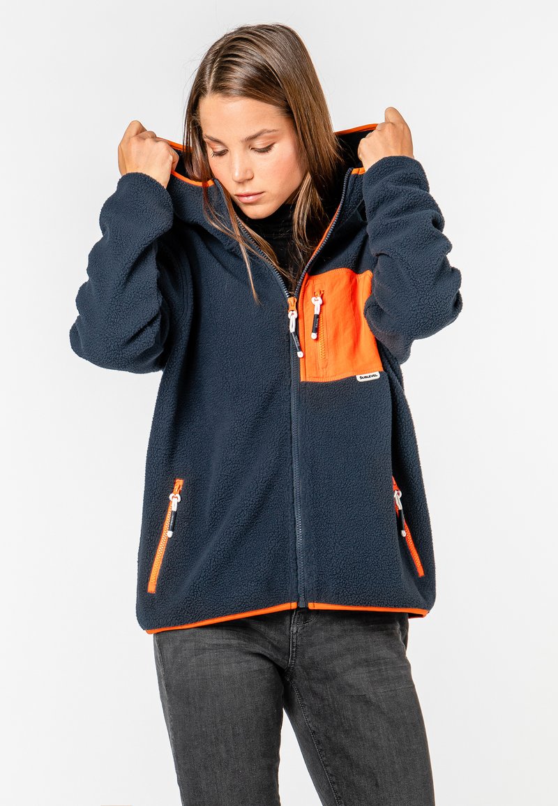 Sublevel MIT BRUSTTASCHE - Fleece jacket - dark blue - Zalando
