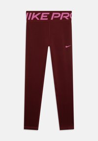 Nike Performance DF PRO LEGGINGS - Tights - dark team red/playful pink ...