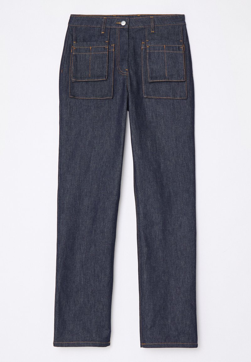Helmut Lang UTILITY JEAN - Straight leg jeans - raw indigo/grey ...