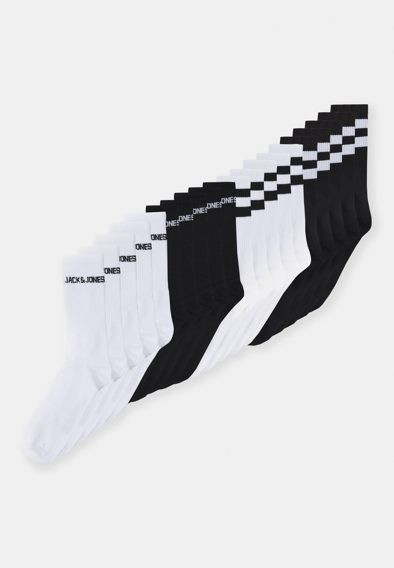 Jack & Jones JACSIMPLE TENNIS SOCKS 20 PACK - Socken - white/black/weiß ...