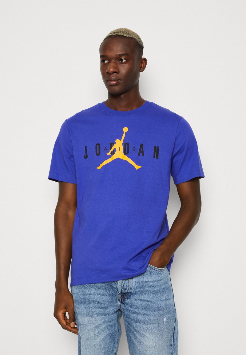 Jordan JORDAN AIR TEE - T-Shirt print - light concord/black/taxi/royal ...