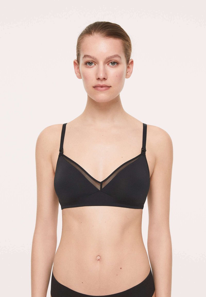 Oysho Soutien Gorge Invisible Black Noir Zalando Fr