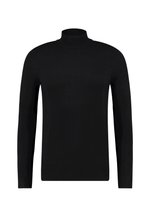 Pure Path REGULAR FIT -MOCKNECK LS - Strickpullover - black/schwarz - Zalando.de