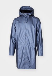 Rains LONG JACKET W3 UNISEX - Parkas - bay/metallicblå - Zalando.se