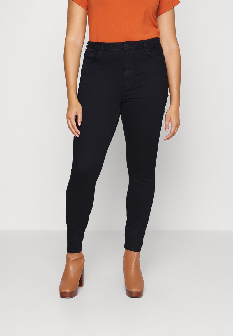 Vero Moda Curve VMSANDRA SHR SKINNY CUR - Jeans Skinny Fit - black ...