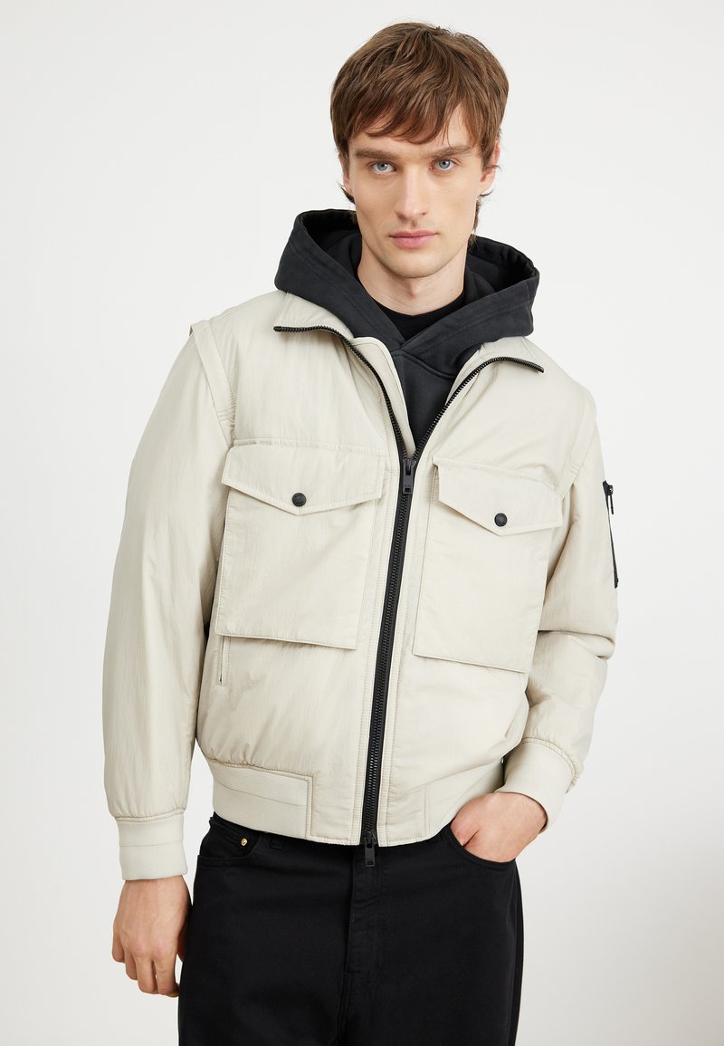 BOSS OGOLLY - Bomber Jacket - light beige/beige - Zalando.ie