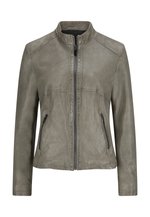 Milestone MOON - Leather jacket - hellgrau/light grey - Zalando