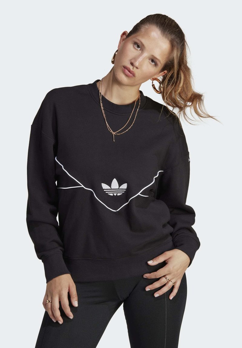 adidas Originals BF CREW - Sweater - black/zwart - Zalando.nl